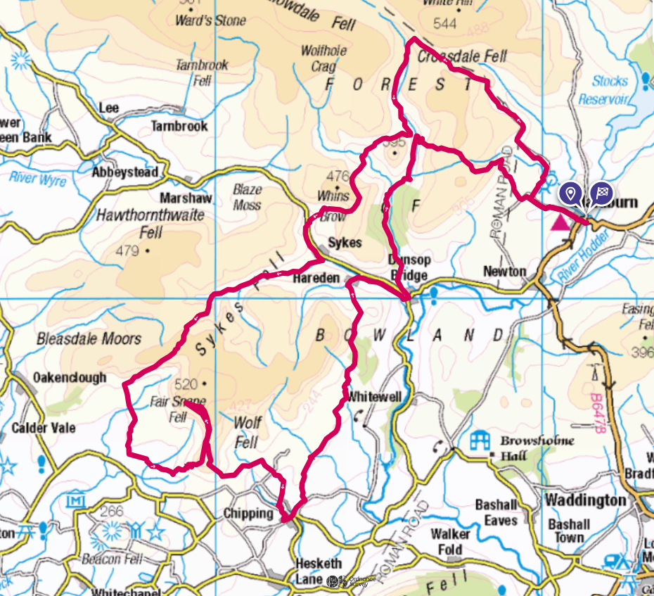 Route – Bowland Ultra & Trail Half January 2027